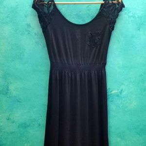 American Rag | Dresses | Nwot Stunning Maxi Black Dress With Lace ...